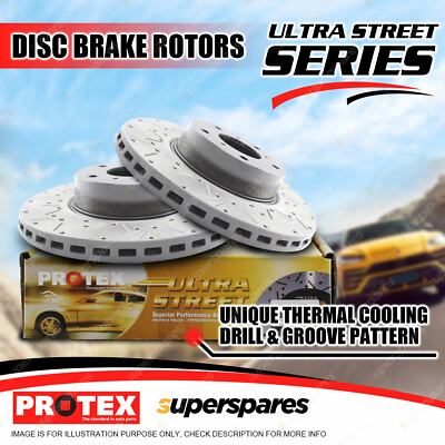 2 Front Protex Ultra Disc Brake Rotors for Mercedes Benz A45 AMG W176 ...