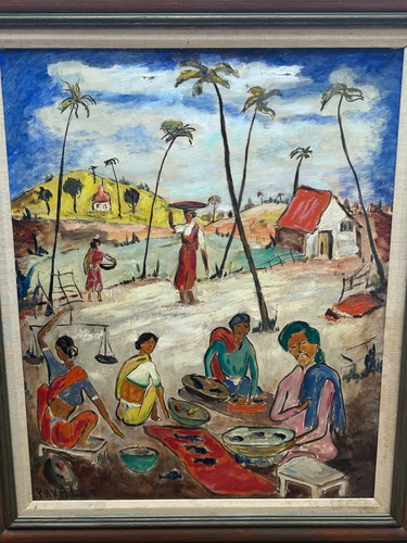 PHILIP PAVAL EXPRESSIONIST "FISH PEDDLER INDIA " (1899-1971) DENMARK ...