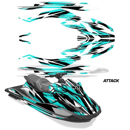 Jet Ski Graphics Decal For Yamaha WaveRunner GP 1800R 2021-2023 ATTACK ...