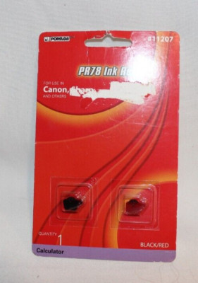 Porelon 11207 PR78 Calculator Ink Rolls, 1-Pack, Black/red | eBay