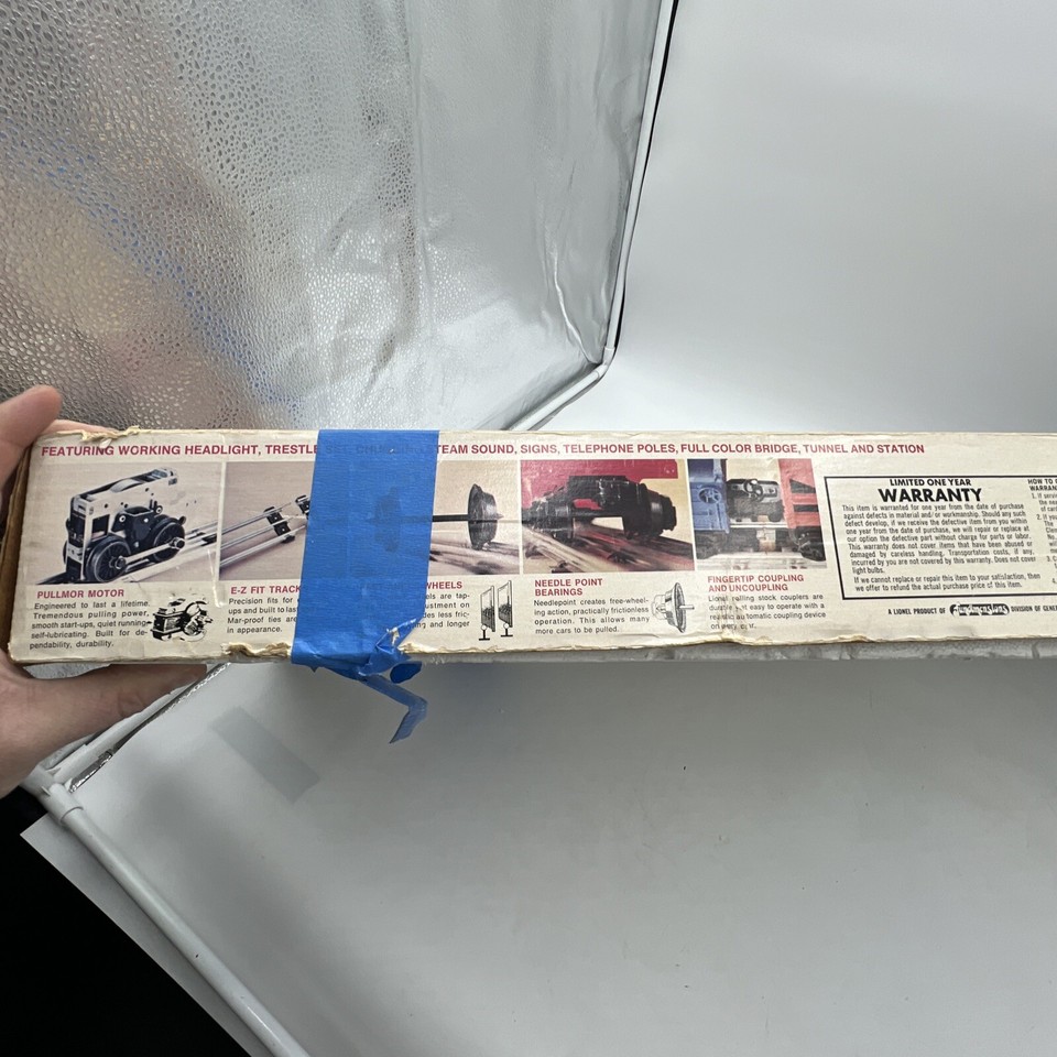 LIONEL 6-1662 THE BLACK RIVER FREIGHT TRAIN SET ORIGINAL BOX - EMPTY ...