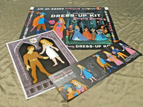 Sleeping Beauty Dress Up Kit Colorform Printers Proof For Colorforms ...