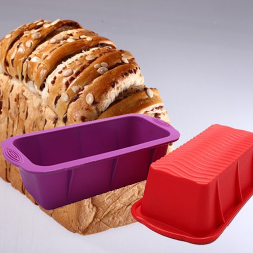 Silicone Toast Bread Mold Cake Baking Mold Loaf Tin Bakeware Pan Mould ...