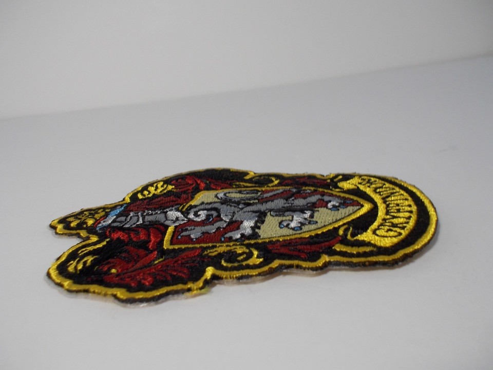 NOS Harry Potter Gryffindor Iron On Patch Red 4 5/8"H Free S&H | eBay