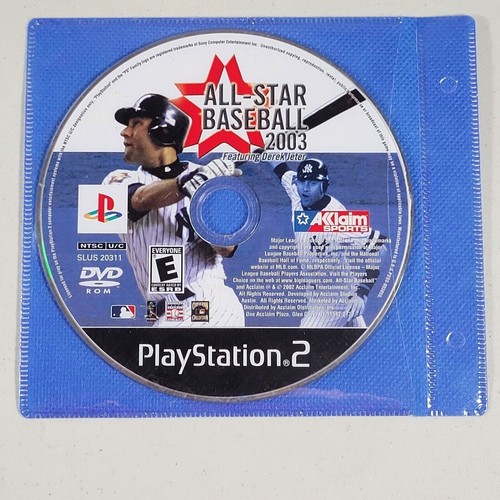 All-Star Baseball 2003 PS2 Game Disc Only Sony PlayStation 2 Sports MLB ...