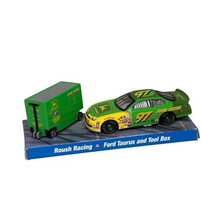 Roush Racing #97 John Deere Ford Taurus NASCAR Diecast Car & Tool Box ...