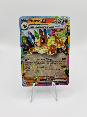 Flareon Ex 014/131 Prismatic Evolutions Holo Double Rare Pokémon Tcg | eBay