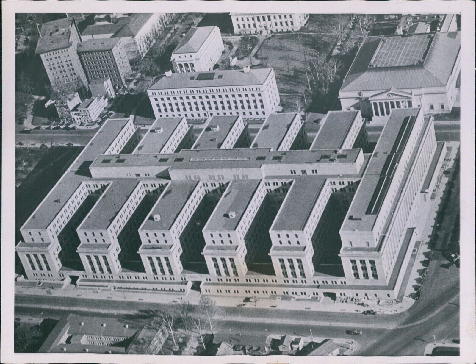 1937 Photo South Interior Building Wa Structure Red Cross Ickes ...