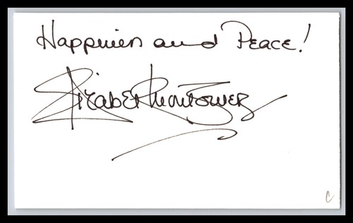 Elizabeth Montgomery - Actress - 3x5 Card - Signed / Autographed (c) | eBay