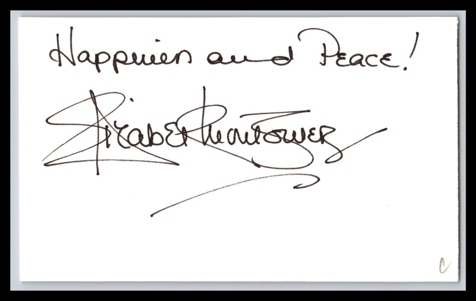Elizabeth Montgomery - Actress - 3x5 Card - Signed / Autographed (c) | eBay