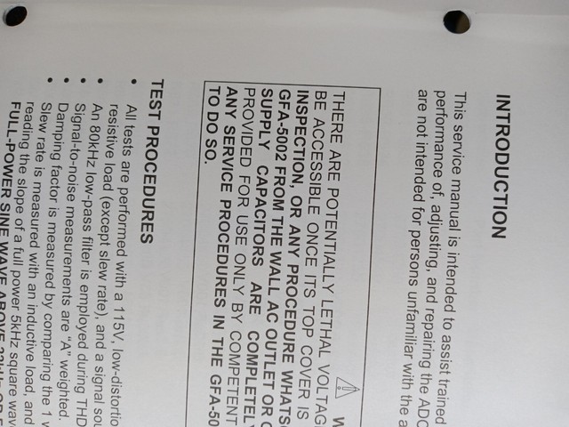 Adcom GFA-5002 Amplifier for sale online | eBay