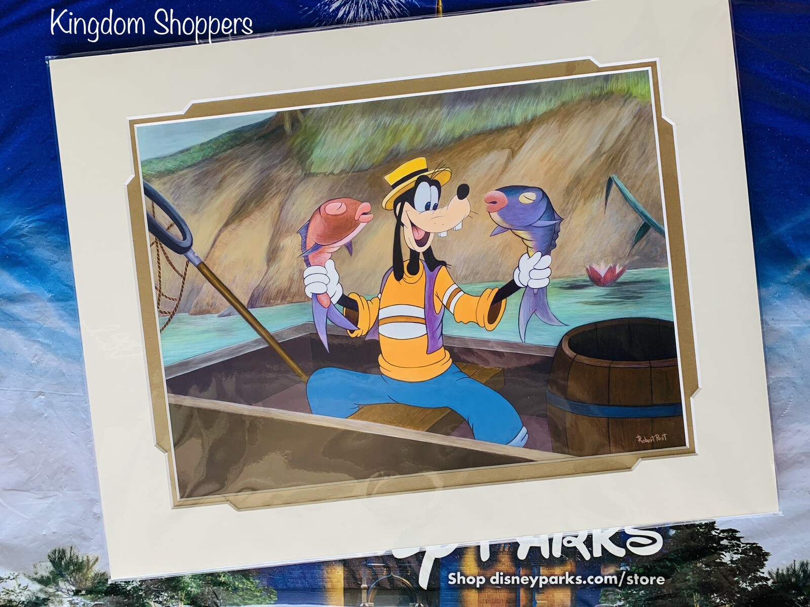 2021 Disney Parks Robert Post Deluxe Print Goofy Fishing Sumthin’ Fishy ...