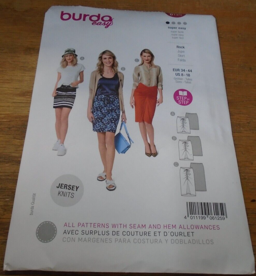 BURDA EASY Sz 8-18 Pattern 6124 Pants Shorts NOS Uncut FF | eBay