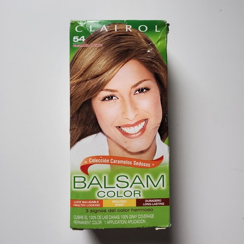 Clairol Balsam Permanent Hair Color 54 Light Golden Brown Carmelo ...