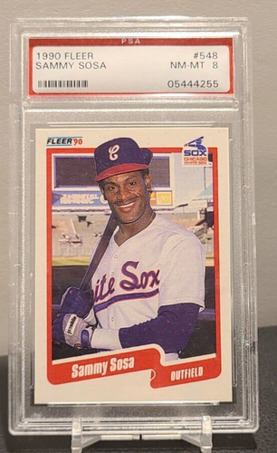 1990 Fleer Sammy Sosa RC PSA 8 Chicago Cubs Chicago White Sox | eBay
