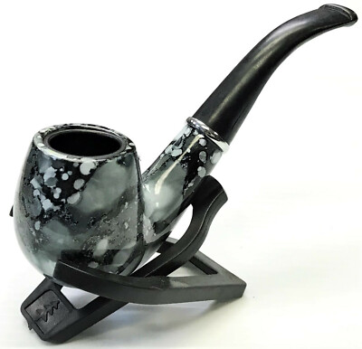Eclipse Durable Large 5" Marbled Finish Tobacco Smoking Pipe Set ...