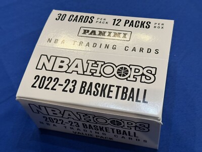 2022-23 Panini NBA Hoops Value Fat Cello Pack Box 12 Pack 30 Cards ...