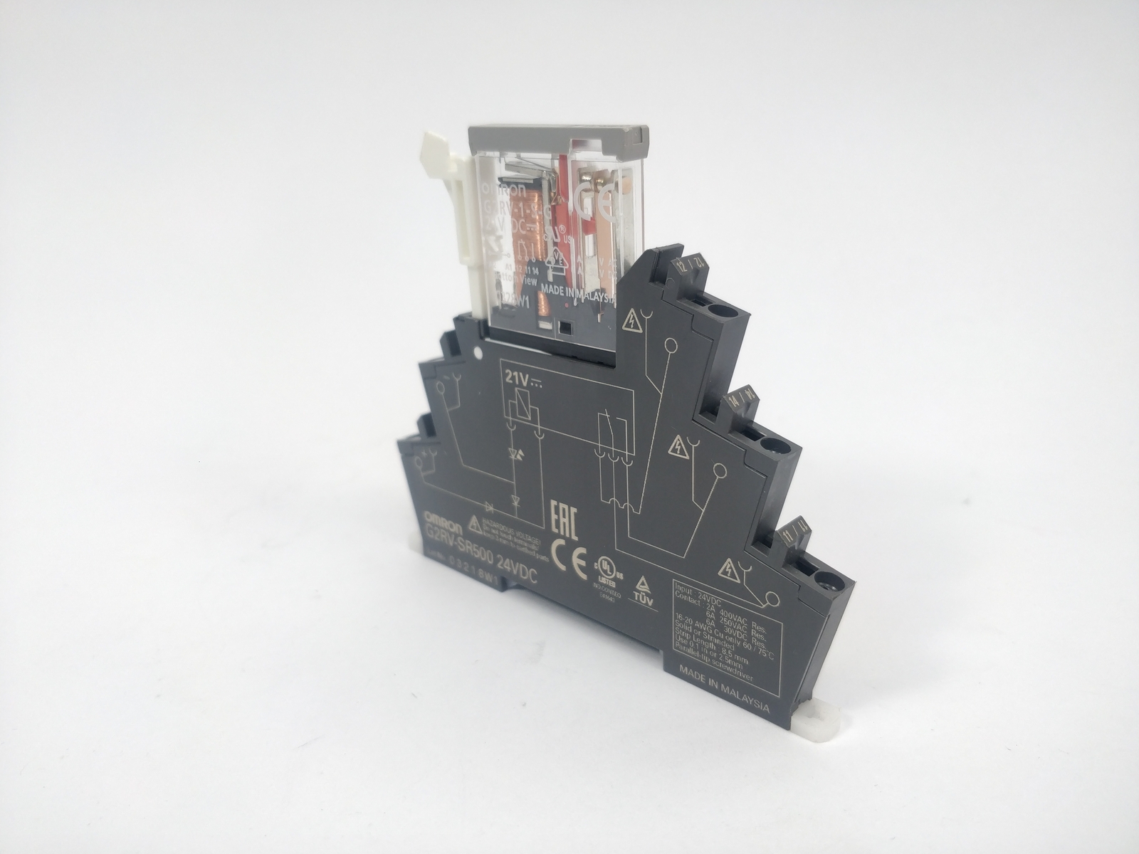 Omron G2rv-1-S-G 21Vdc Relay with G2rv-Sr500 24Vdc Socket | eBay