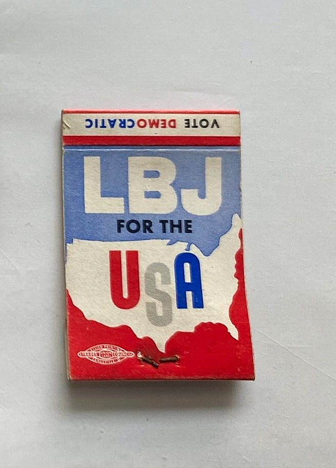 1964 Matchbook. LBJ Campaign. LBJ for the U.S.A. | eBay