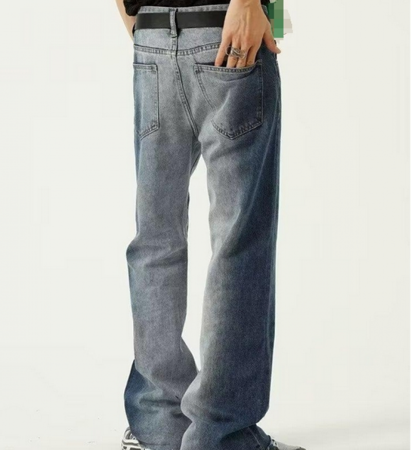 Spring Fashion Men Bell Bottom Jeans Vintage Flared Denim Pants Slim ...