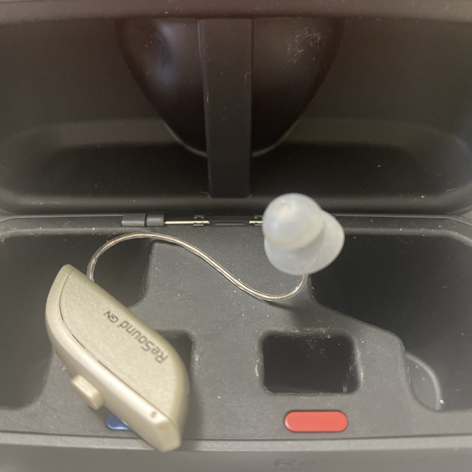 ReSound GN OMNIA 7 RU761-DRWC Rechargeable Hearing Aids Left With Case ...