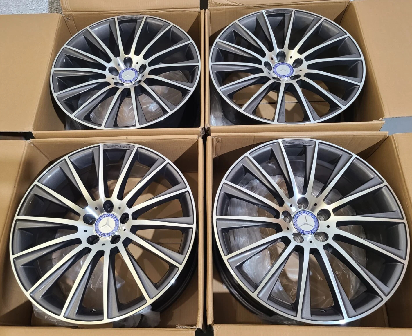 20" OEM Mercedes AMG S550 S560 S63 S580 CL550 Wheels Rims 20x8.5/9.5 ...