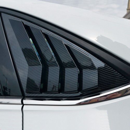 ABS Carbon Fiber Rear Window Louver Shutter Cover For Volkswagen Jetta ...