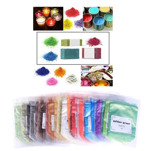 30 Pcs Pigment Powder Set Colored Mica Fragments Craft Cosmetic Grade ...