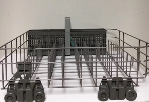 WHIRLPOOL DISHWASHER Bottom LOWER RACK W10728159 8519680 w/ BASKET ...