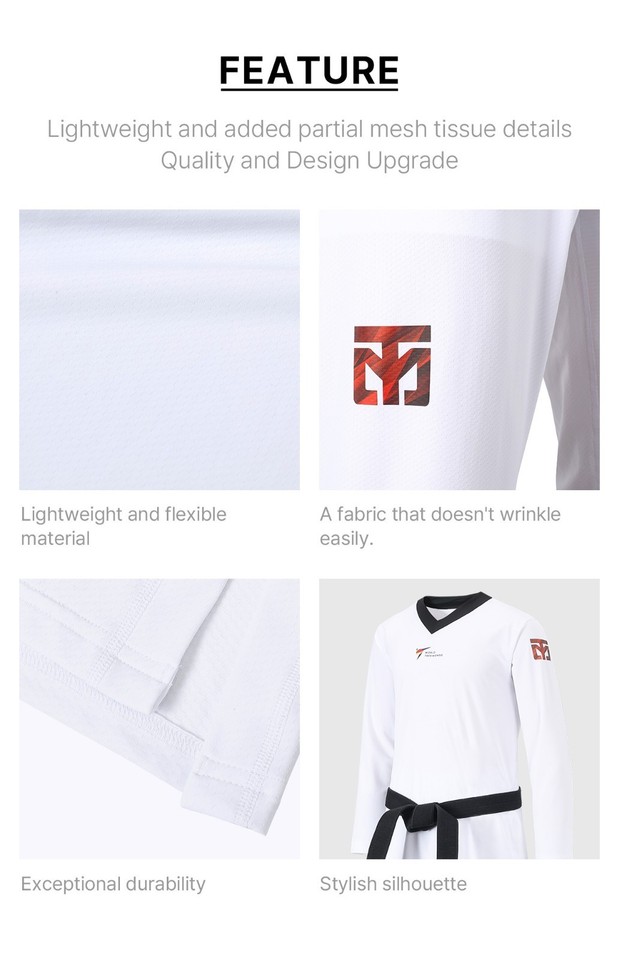 MOOTO EXTERA PRO-2 Kyorugi Uniform WT Taekwondo Olympic Fighter Pro ...