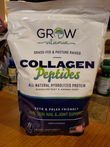 LiveWell Collagen Peptides Hydrolized Protein Powder, 41 Serving - 16oz ...