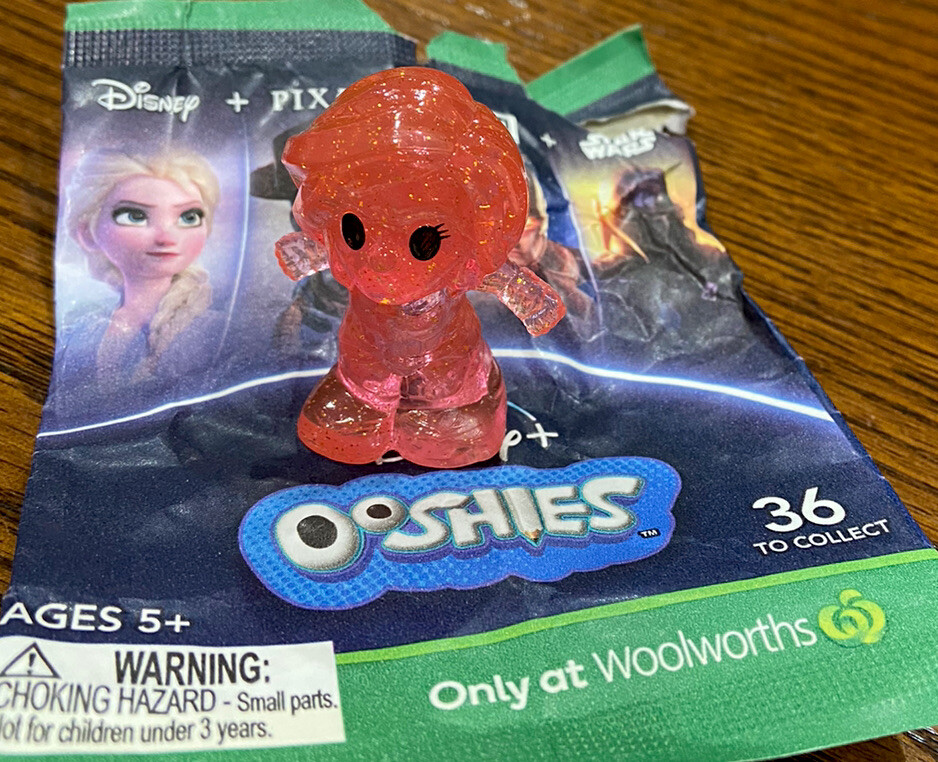RARE Glitter Ooshie Captain Marvel Woolworths Disney+ Pixar Marvel ...