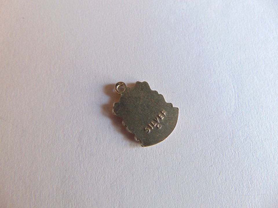 Melrose Vintage Silver Travel Shield Bracelet Charm. | eBay UK