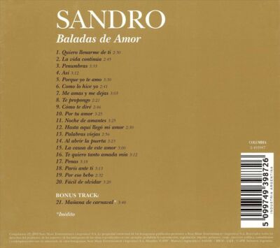 SANDRO BALADAS DE AMOR NEW CD 5099749398726| eBay