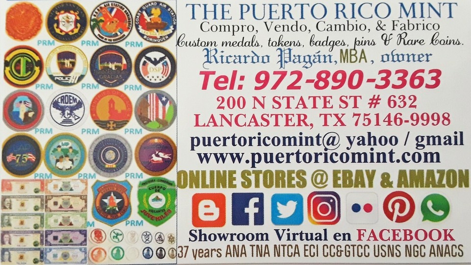 UNIVERSIDAD PUERTO RICO UPRA ARECIBO Medalla moneda ficha token CUTA ...