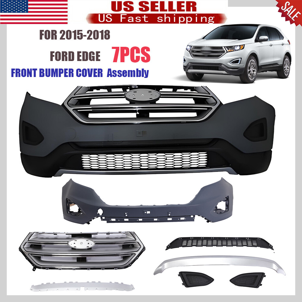 For FORD EDGE FRONT BUMPER COVER 2015 2016 2017 2018 Assembly Grilles ...