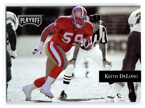 1992 Playoff Football #37 Keith DeLong San Francisco 49ers | eBay