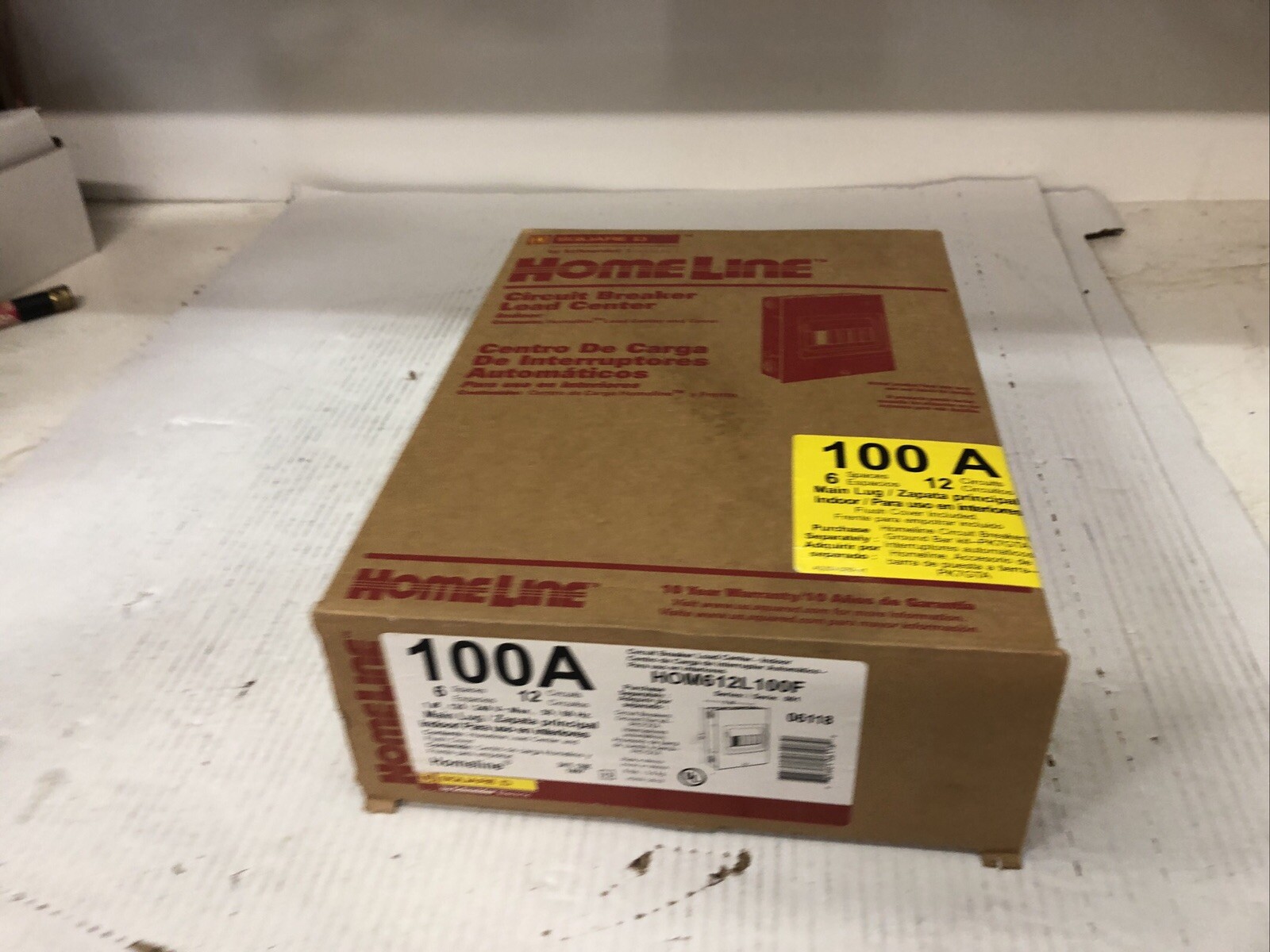 Square D HOM612L100F Load Center 100a Lug 1 Phase 6 Spaces for sale ...