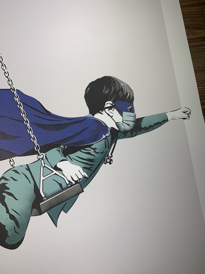 “Real Hero” By Karl Read Art Print Poster Superboy Dreamer Graffiti ...