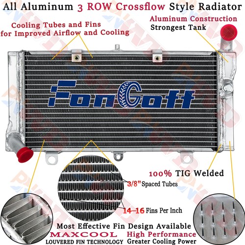 3 Row Motorcycle Radiator for 1990-2002 2000 HONDA ST1100 ST 1100 Pan ...