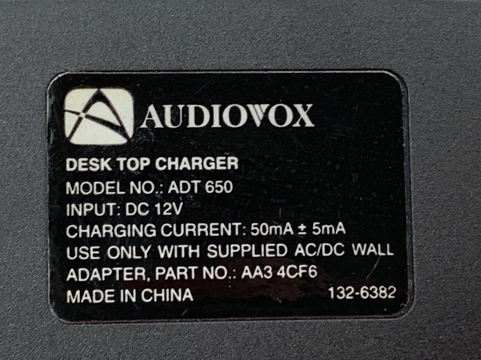 Audiovox ADT 650 ADT650 Desk Top Desktop Charger for Phone | eBay