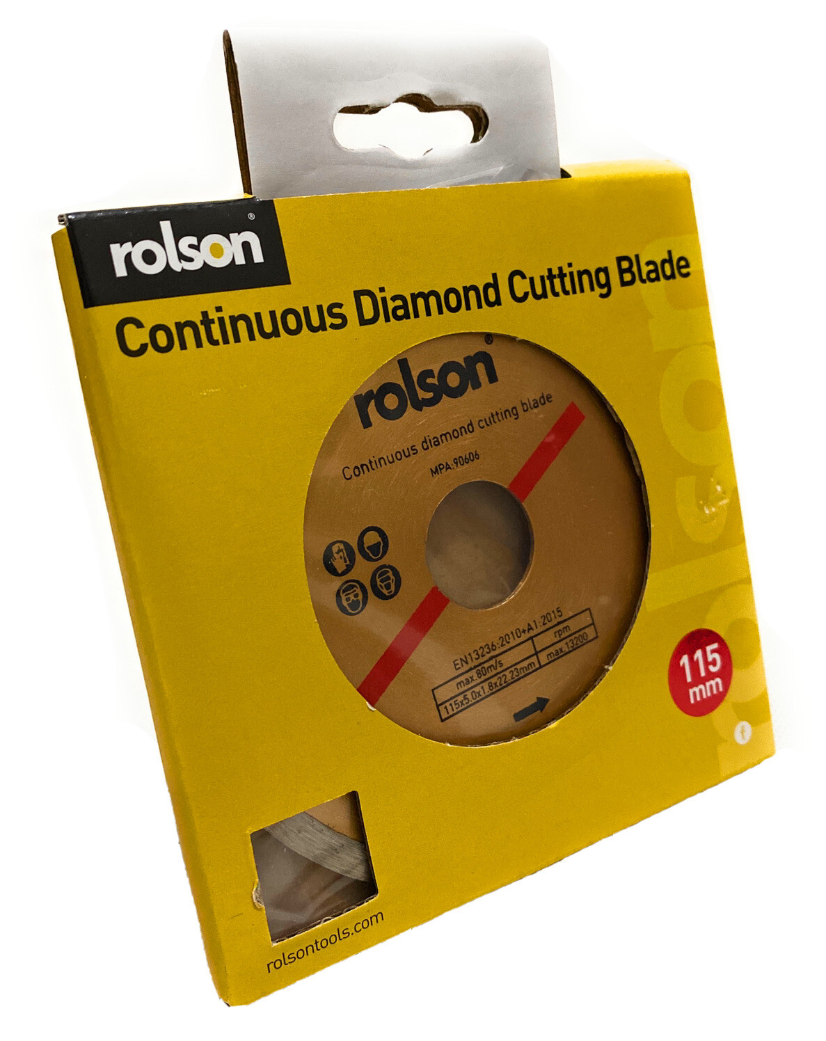 X2 Rolson Diamond Tipped Cutting Blade 115mm Dry Cut Angle Grinder ...