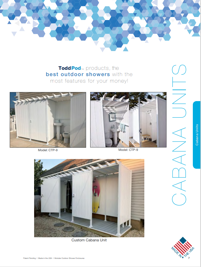 Outdoor Shower Enclosure - Todd Pod - Easy Install, Durable, Outdoor ...