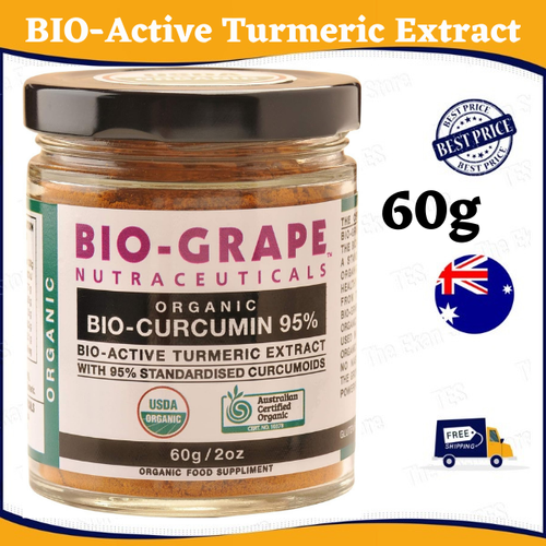 1 x Bio-Grape Nutraceuticals Organic Bio-Curcumin 95% 60g 9328518005005 ...