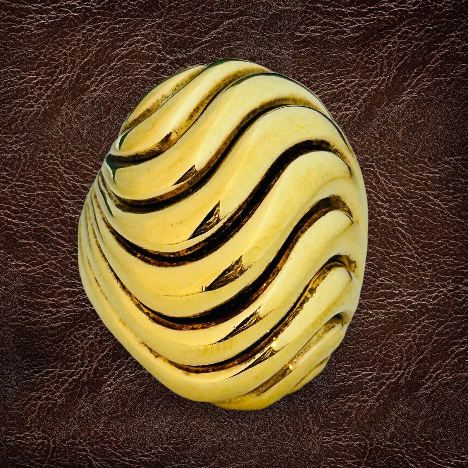 1970s Vintage Gold Filled 925 ITALY Sterling Silver R… - Gem