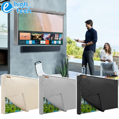 30-85" Waterproof Outdoor TV Cover 600D Heavy Duty Flat LCD LED Screen ...