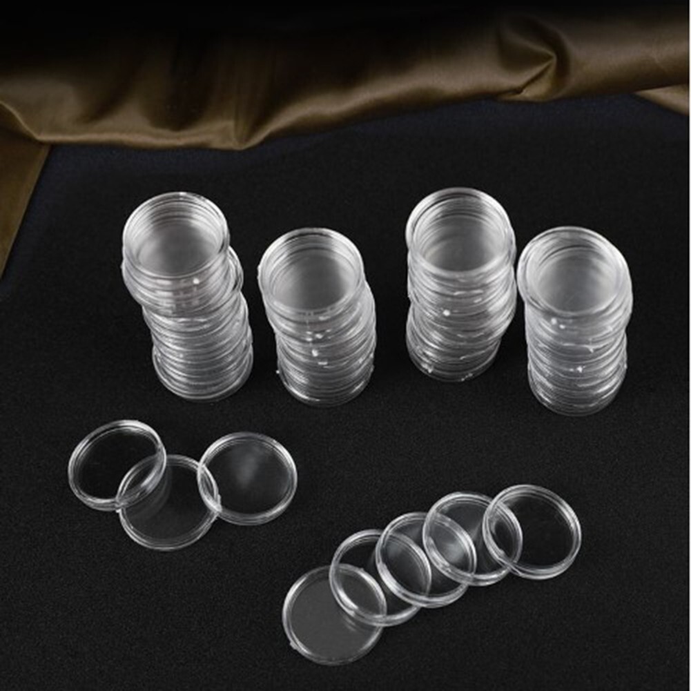 Plastic Coin Capsule Round Applied Supplies Holders 16MM Commemorative ...