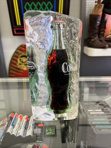 Vintage Coca Cola Bottle Suspended in Acrylic or Lucite Ice Block | eBay