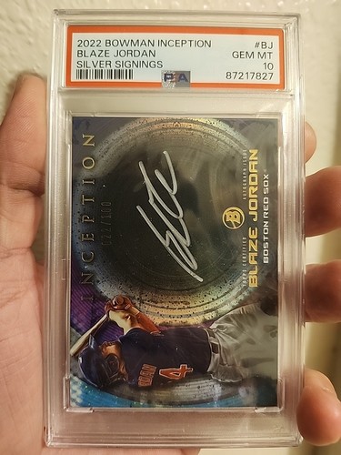 2022 Bowman Inception Blaze Jordan Silver Signings Auto #022/100 SSP ...