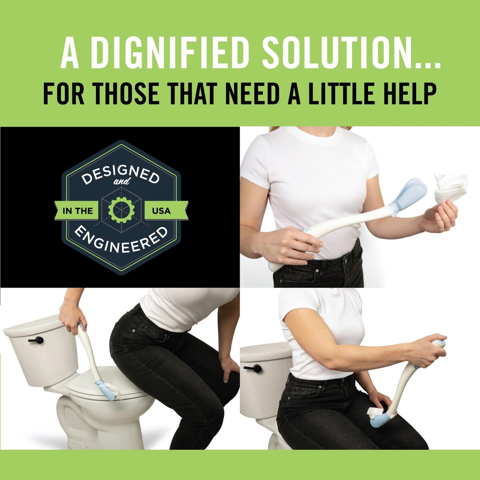 Toilet Aid - Personal Bottom Wiping Tool, Bathroom Mobility Aid for ...